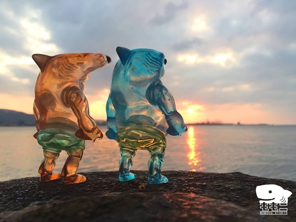 KING OF TOY. 2017 Sofubi Momoco Studio WF Shark Boy