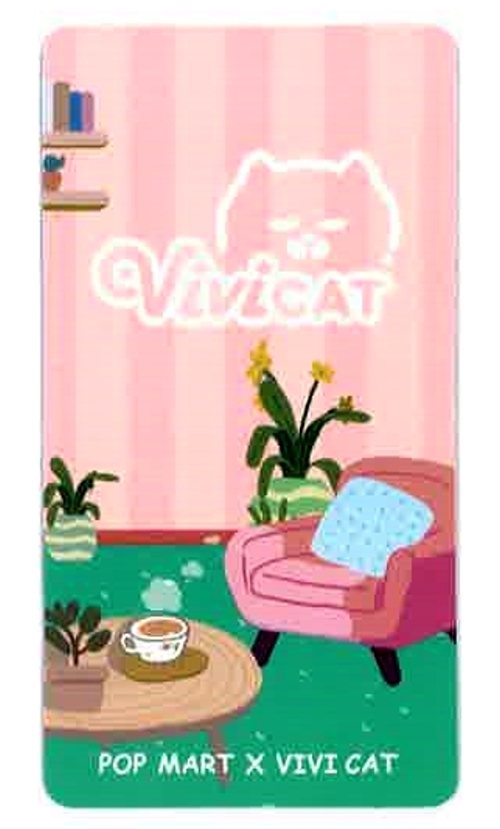 KING OF TOY. 2020 POPMART VIVI CAT 懶坐系趴 練瑜伽