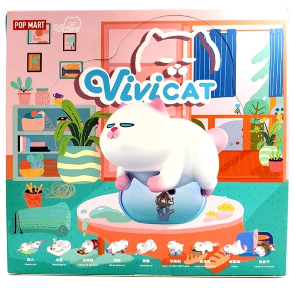 KING OF TOY. 2020 POPMART VIVI CAT 懶坐系趴 練瑜伽