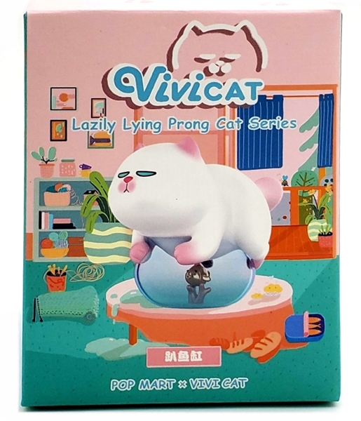 KING OF TOY. 2020 POPMART VIVI CAT 懶坐系趴 練瑜伽