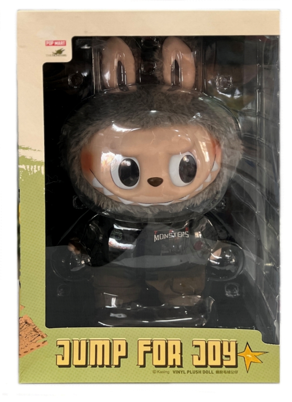 KING OF TOY. 2023 POPMART the Monsters Labubu Jump for Joy Plush Doll